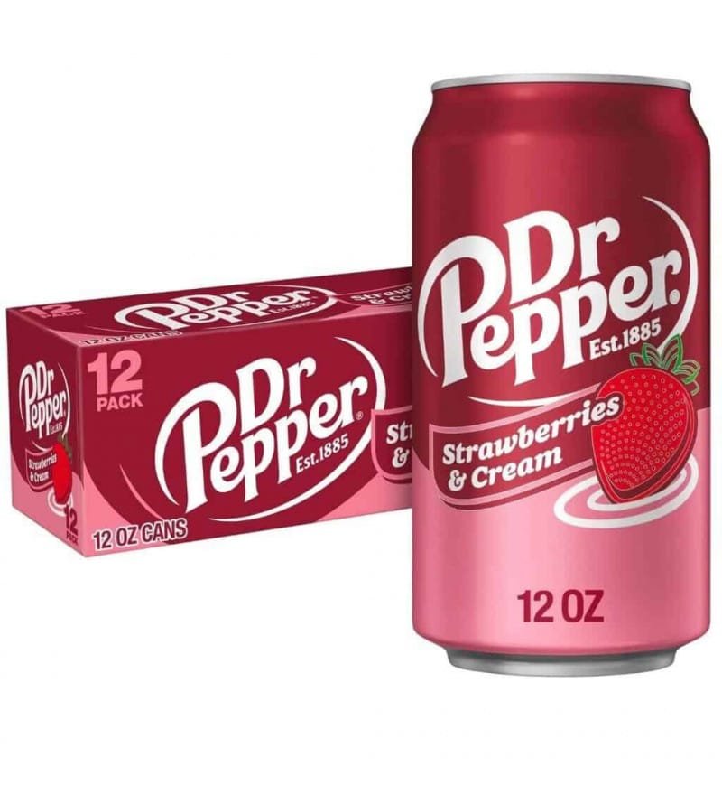 Dr Pepper Strawberry And Cream (12 x 355ml) – The Sweets Hub