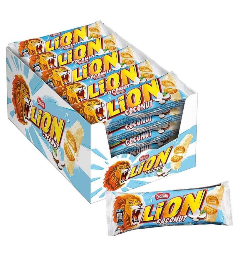 Lion Bar Coconut (40 x 40G) – The Sweets Hub