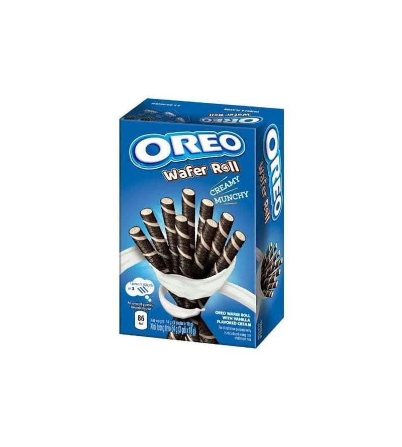 Oreo Wafer Roll Vanilla (20 x 54G) – The Sweets Hub