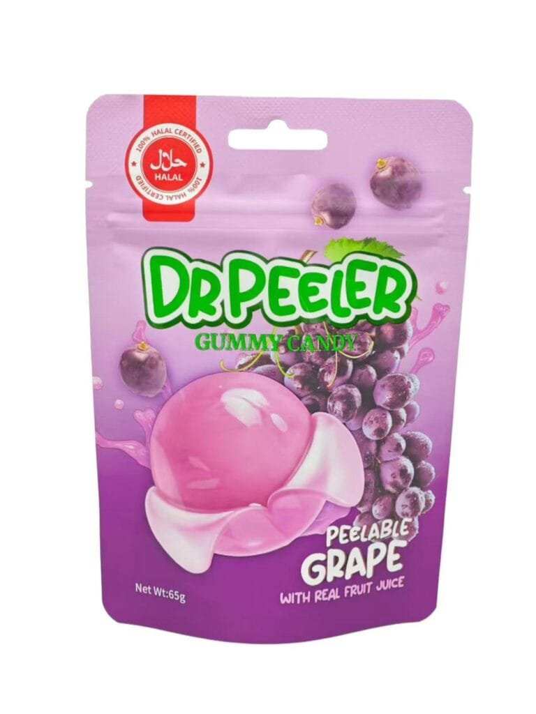 Dr Peeler Grape Peelable Gummy Halal (12 x 65g) – The Sweets Hub