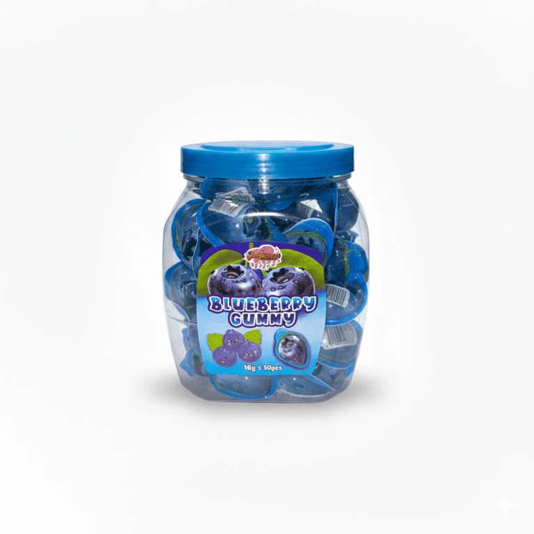 Jellylicious Blueberry Jelly Filled Gummy (50 x 18g) – Halal – The ...