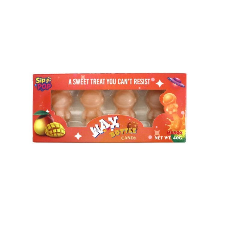 Sip n Pop Vegan Space Man Wax Candy Mango Flavour (12 x 40g) – The ...